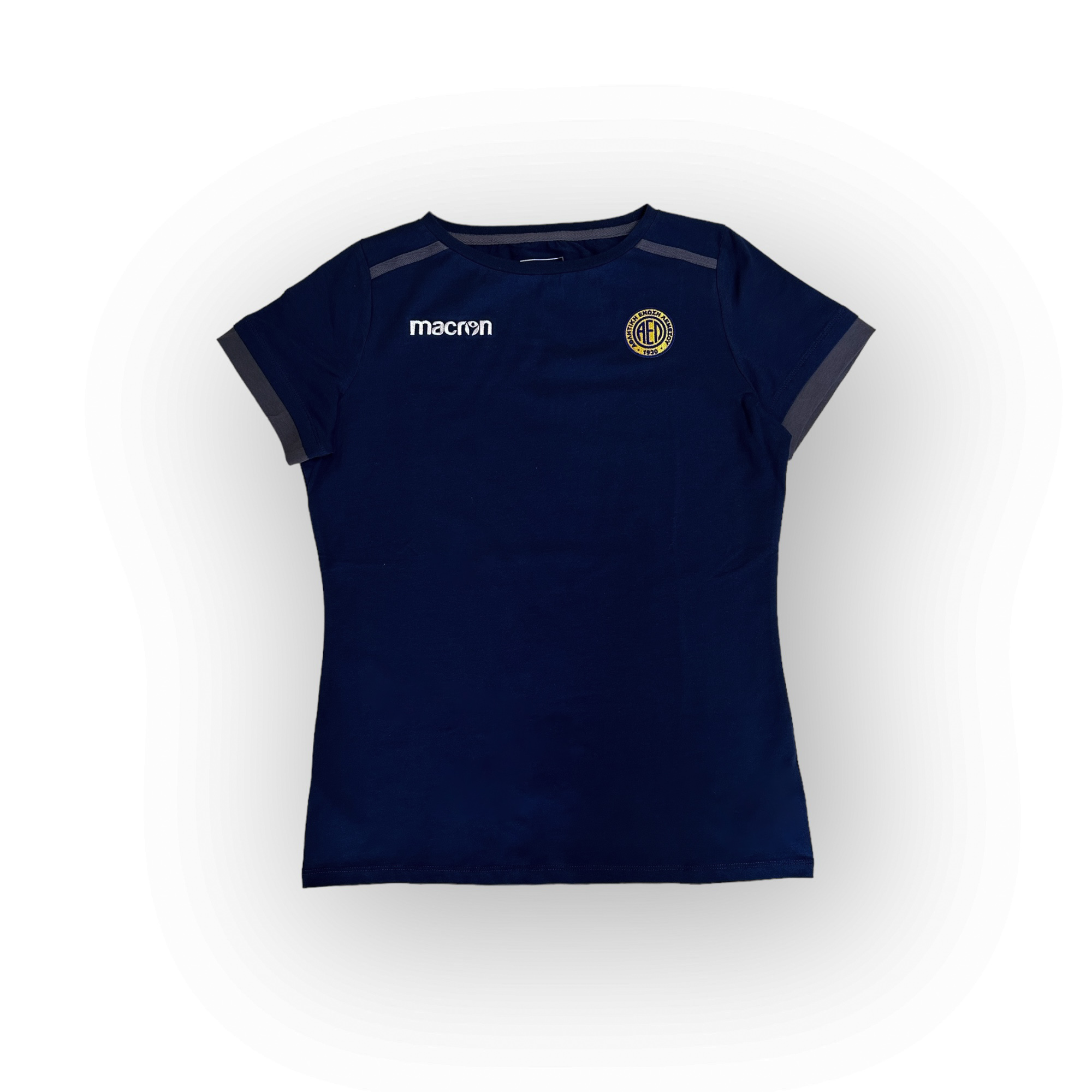 Women's Macron navy blue t-shirt | AEL Limassol Official Shop
