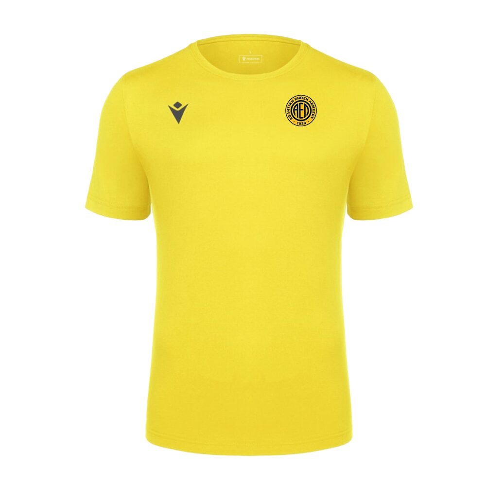 Kids macron Boost Eco T-Shirt Yellow | AEL Limassol Official Shop
