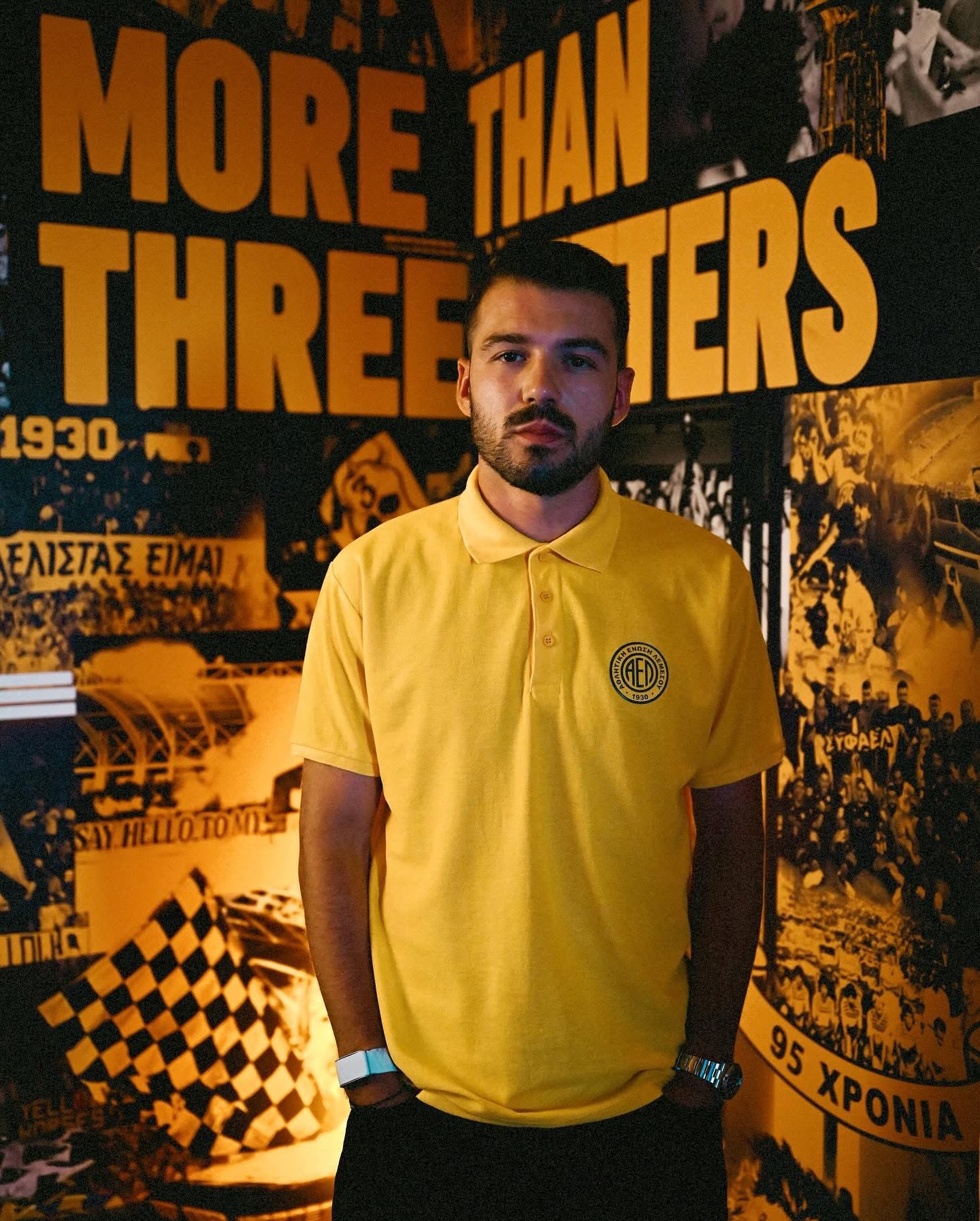 Yellow collared shirt | AEL Limassol Official Shop